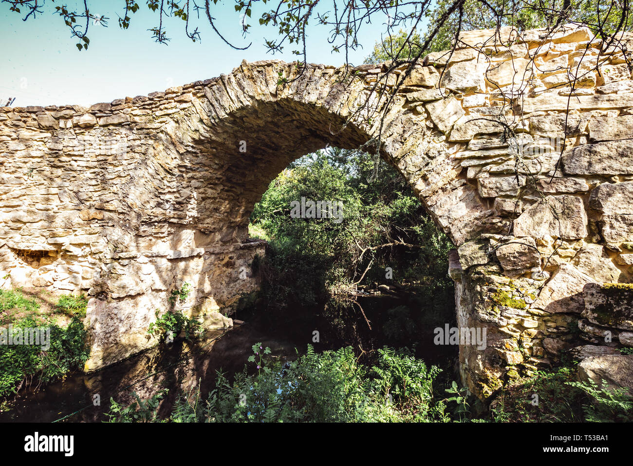 An ancient roman bridge in Sintra, Portugal Stock Photo - Alamy