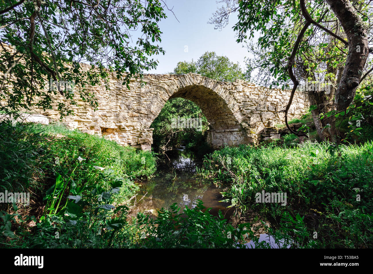 An ancient roman bridge in Sintra, Portugal Stock Photo - Alamy