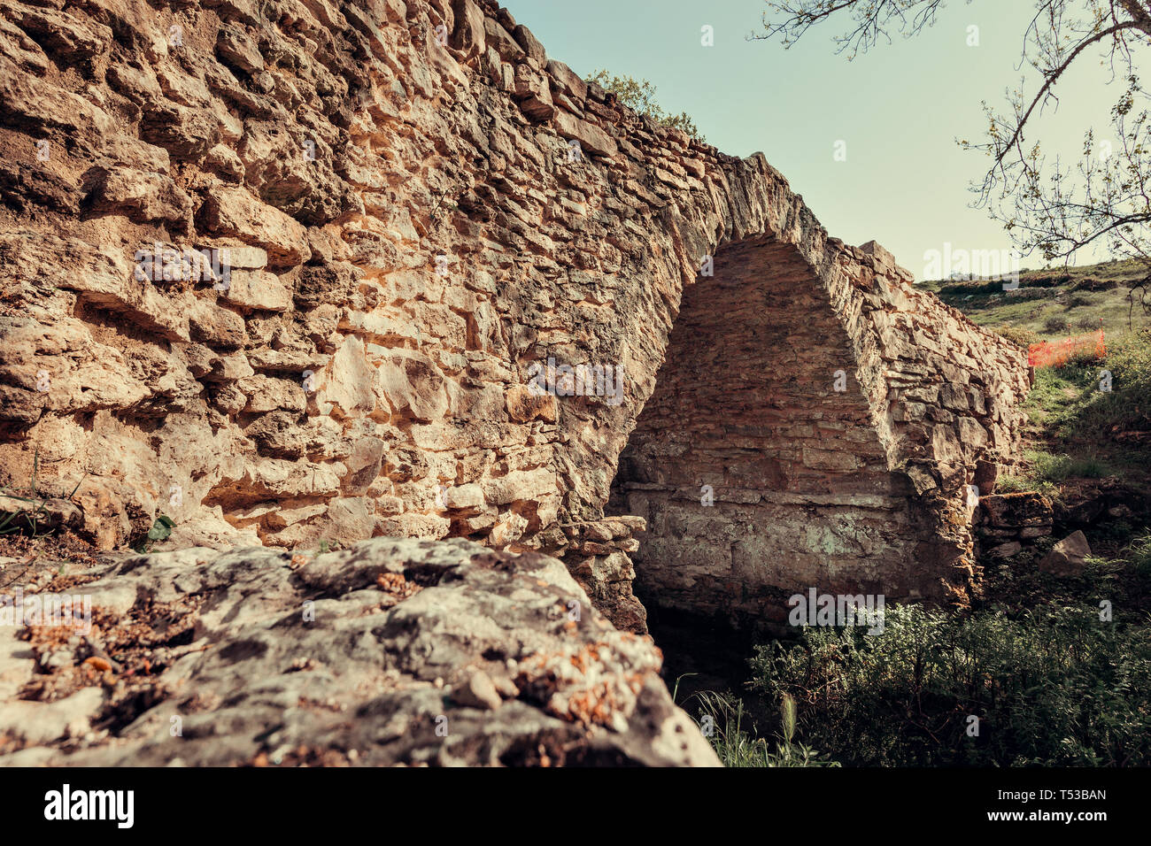 An ancient roman bridge in Sintra, Portugal Stock Photo - Alamy