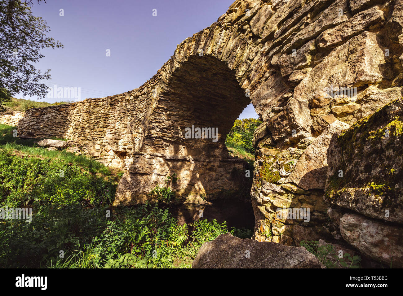 An ancient roman bridge in Sintra, Portugal Stock Photo - Alamy