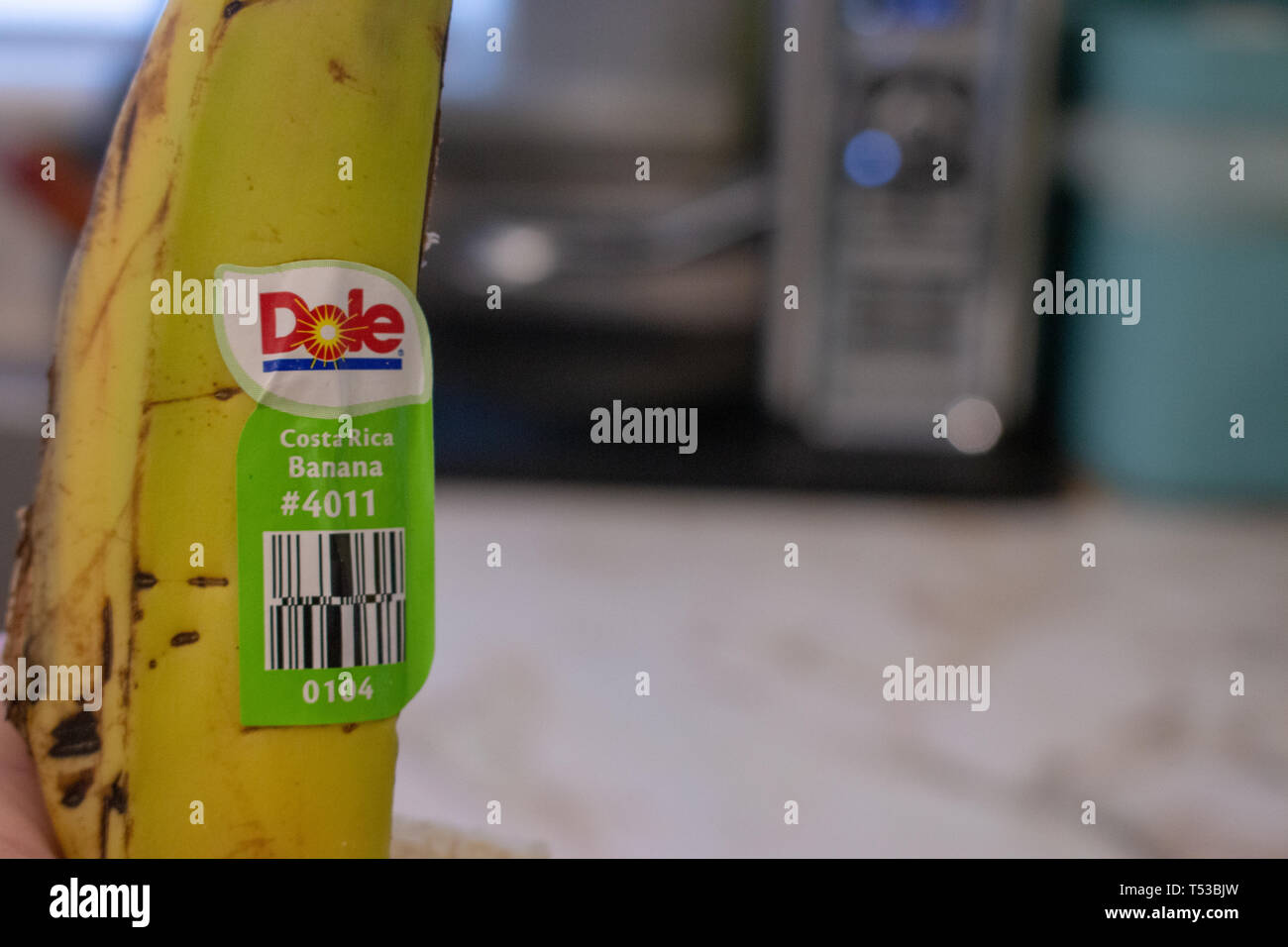 London Canada, April 20 2019: Editorial illustrative photo of a banana ...