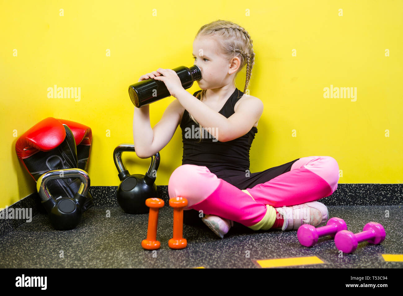 Wall Sit Exercise Kids