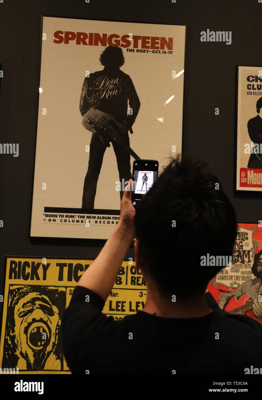 April 20, 2019 - New York City, New York, U.S. - A museum goer takes a ...