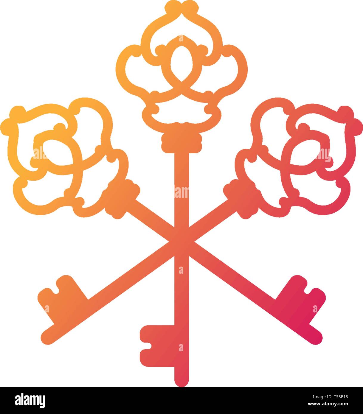 key lock protection logo template vector illustration icon element ...