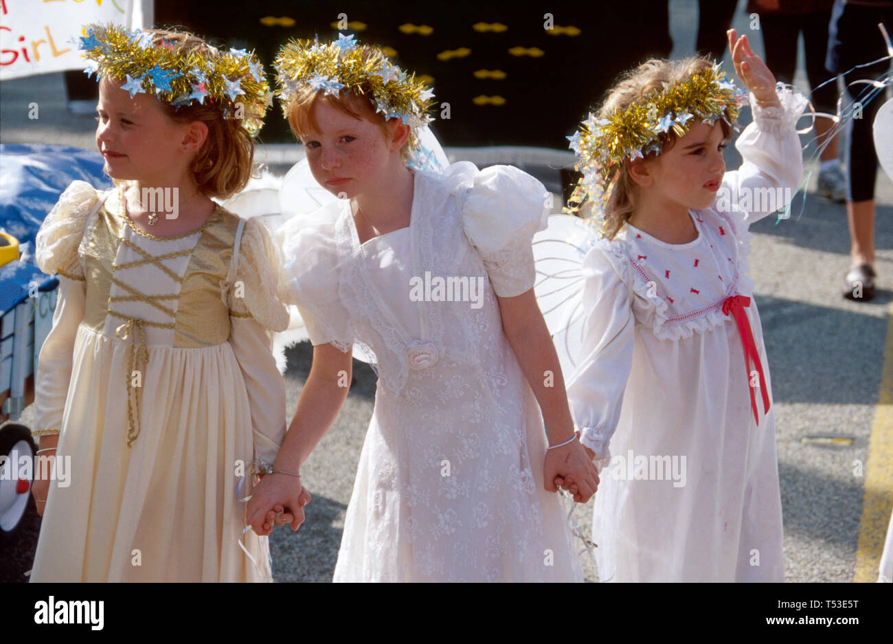 Florida South Miami Santa's Parade of the Elves girl,girls,dressed as ...