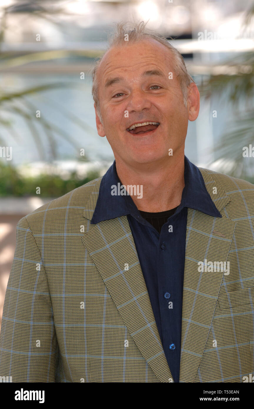 CANNES, FRANCE. May 17, 2005: Actor BILL MURRAY at the 58th Annual Film ...