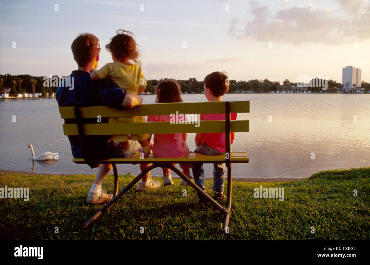 Florida,Polk County Lakeland Lake Morton,family families parent parents ...