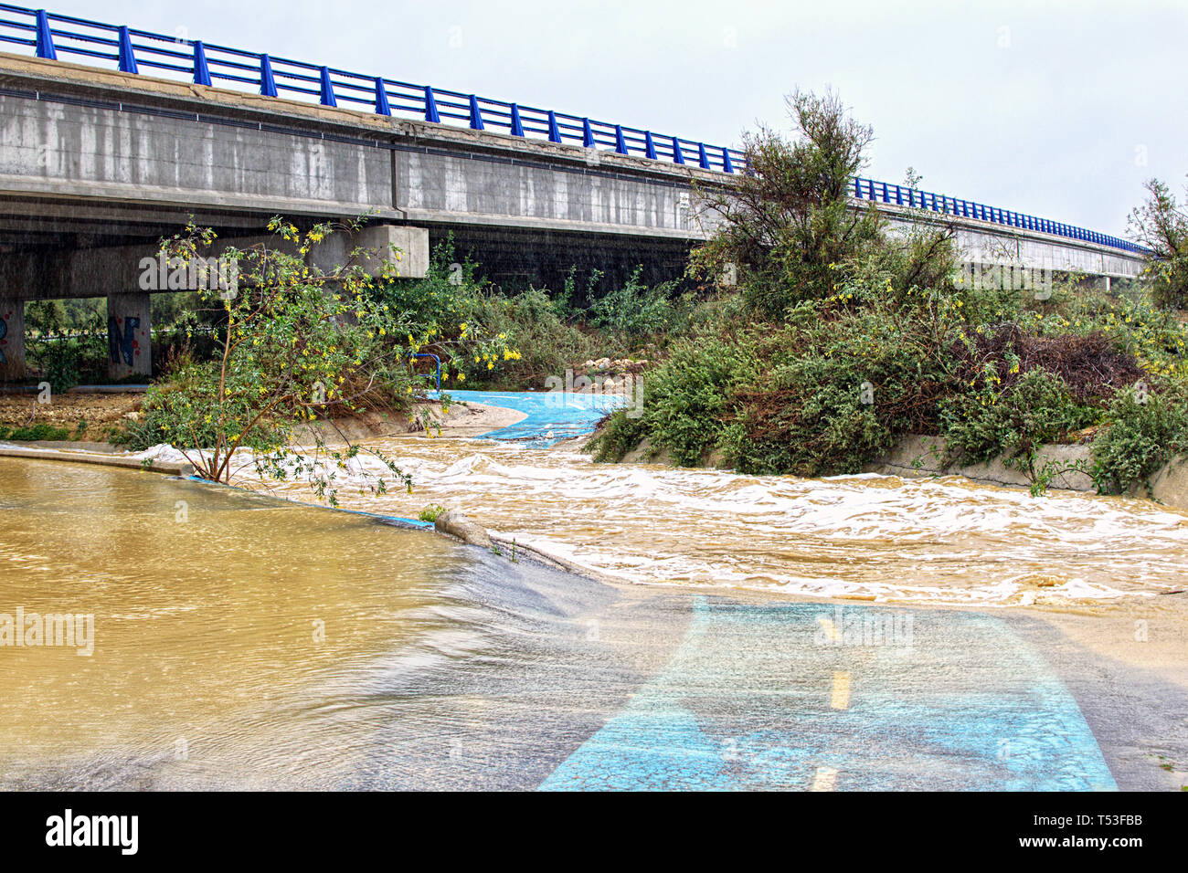 Murcia, Spain, September 13, 2019: Floods and damages caused by ...
