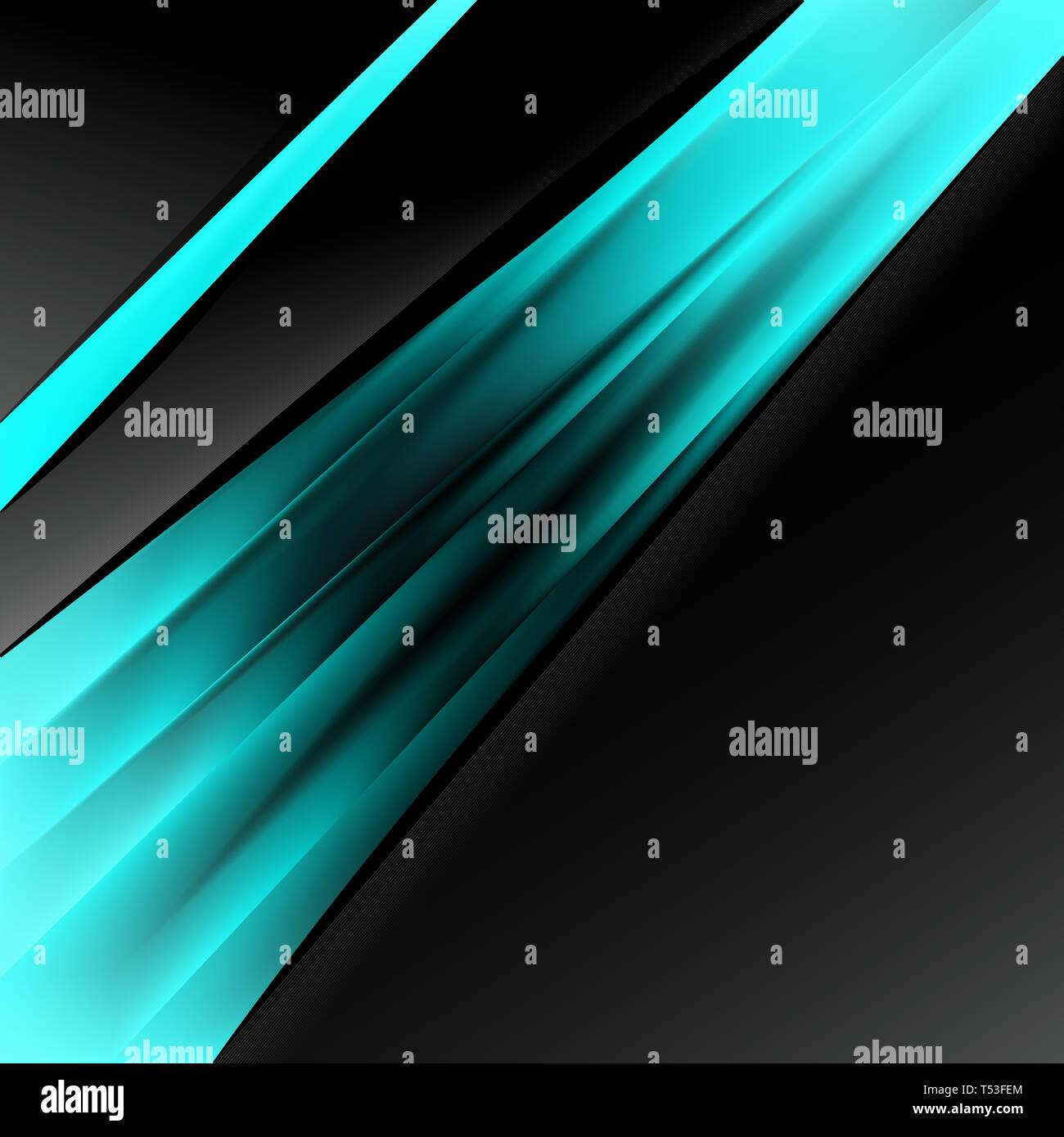 Black and Turquoise Brochure Design Template Vector Graphic Stock Photo ...