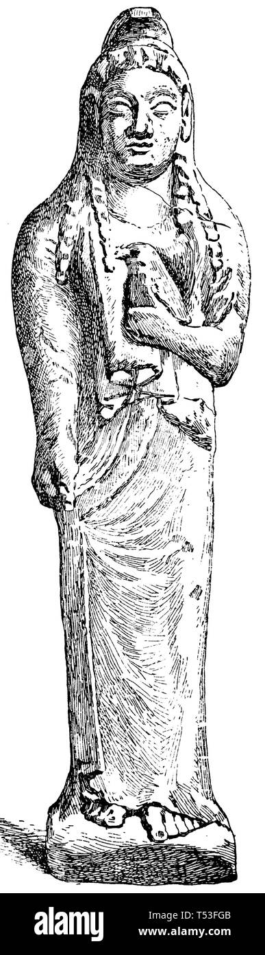 Athar or Astarte (terracotta in the Louvre Stock Photo - Alamy