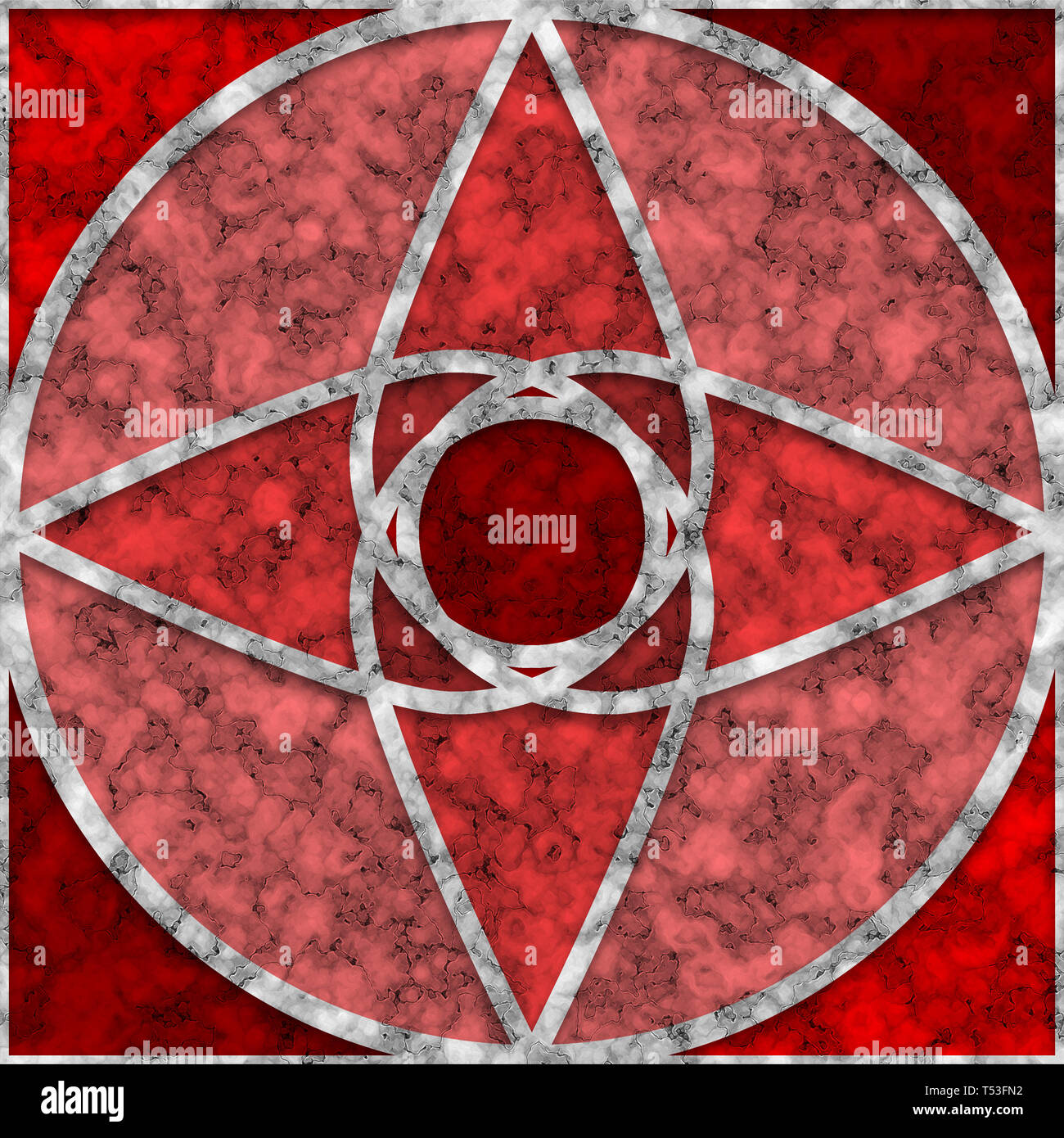 Round pattern in the shades of red color, marble background Stock Photo ...