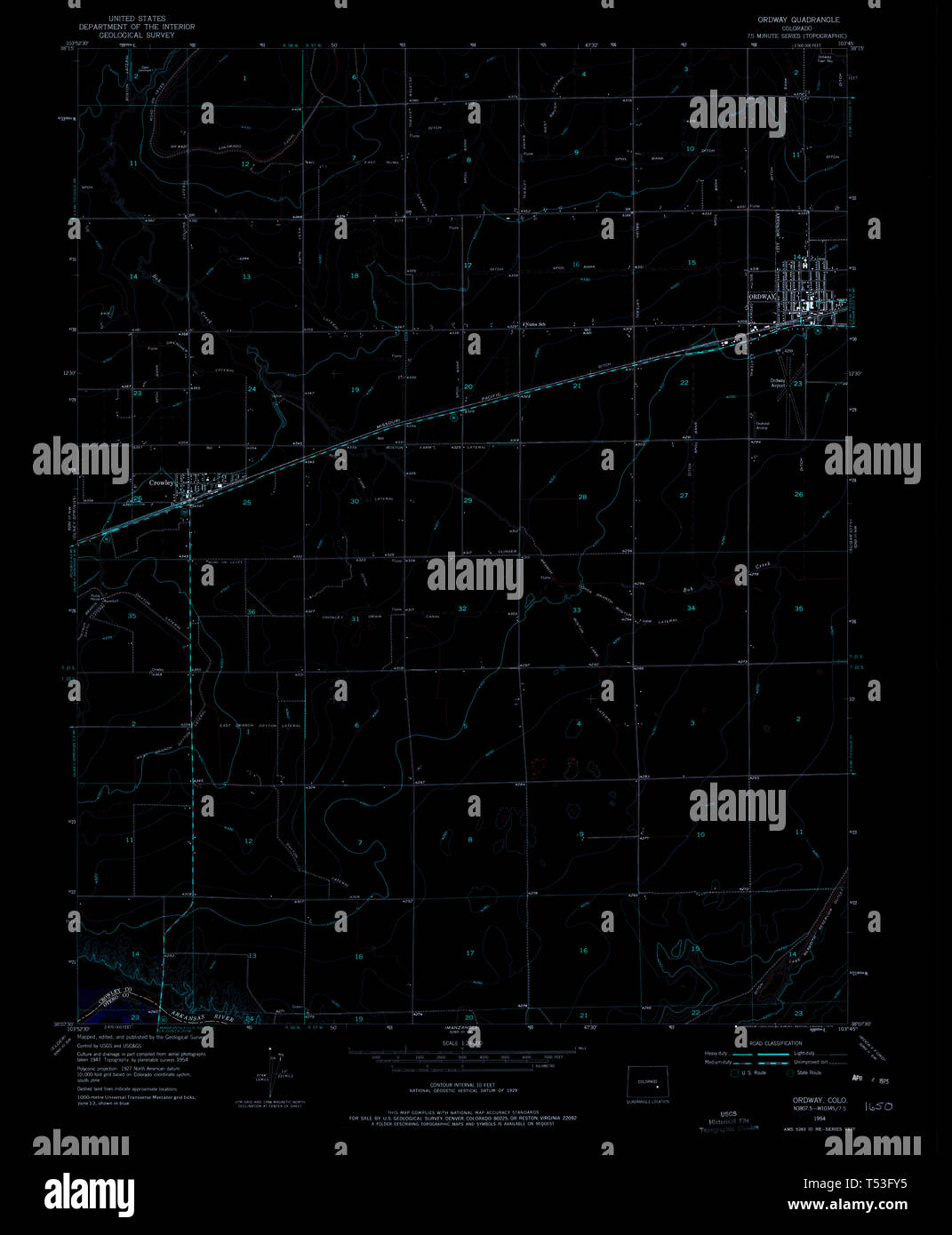 Ordway map hi-res stock photography and images - Alamy