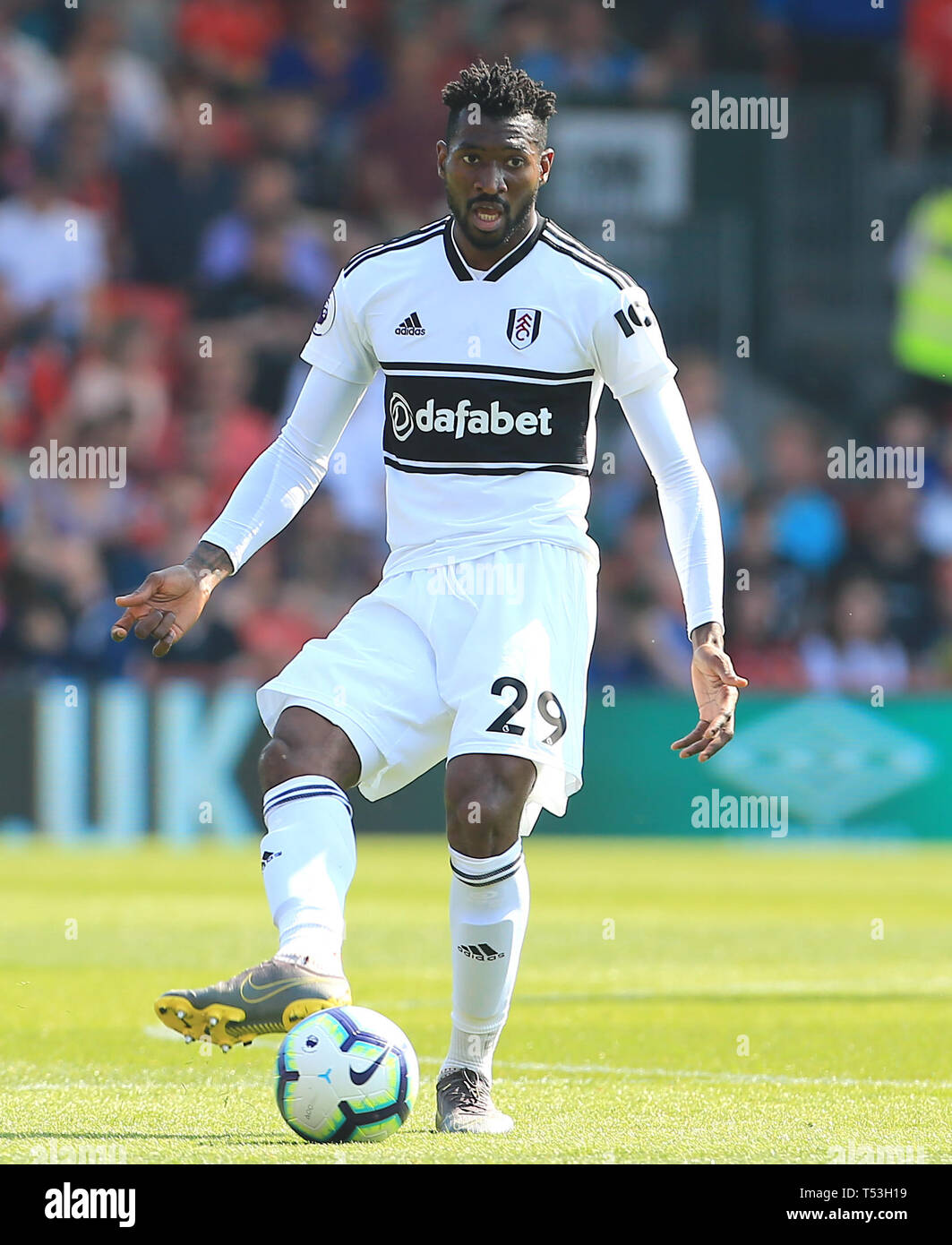 Fulham's Andre-Frank Zambo Anguissa during the Premier League match at ...