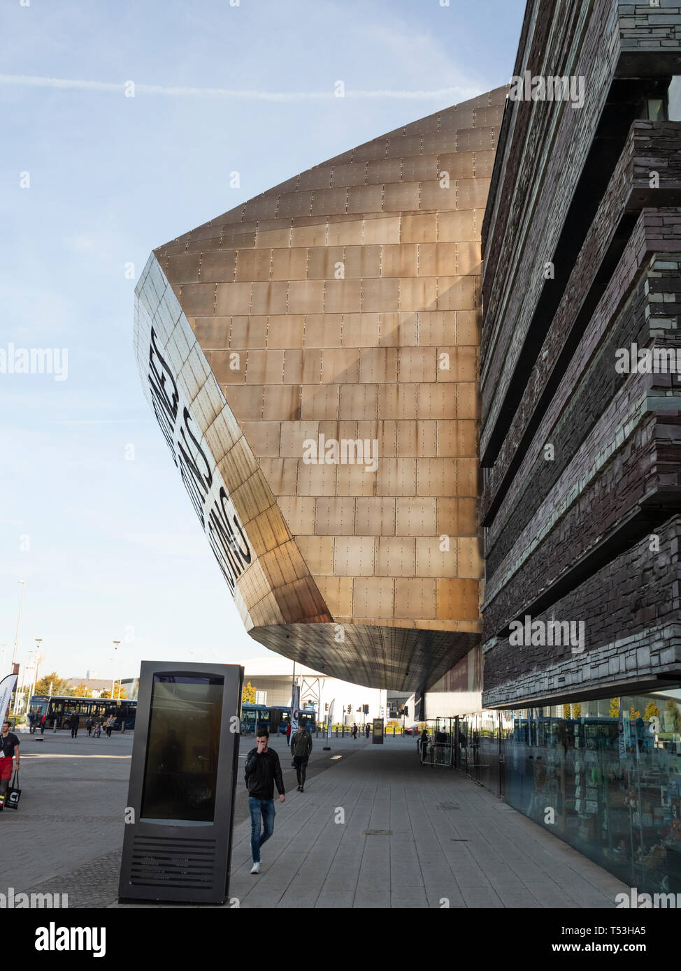 The Millennium Centre, home of the BBC National Opera of Wales, Cardiff ...