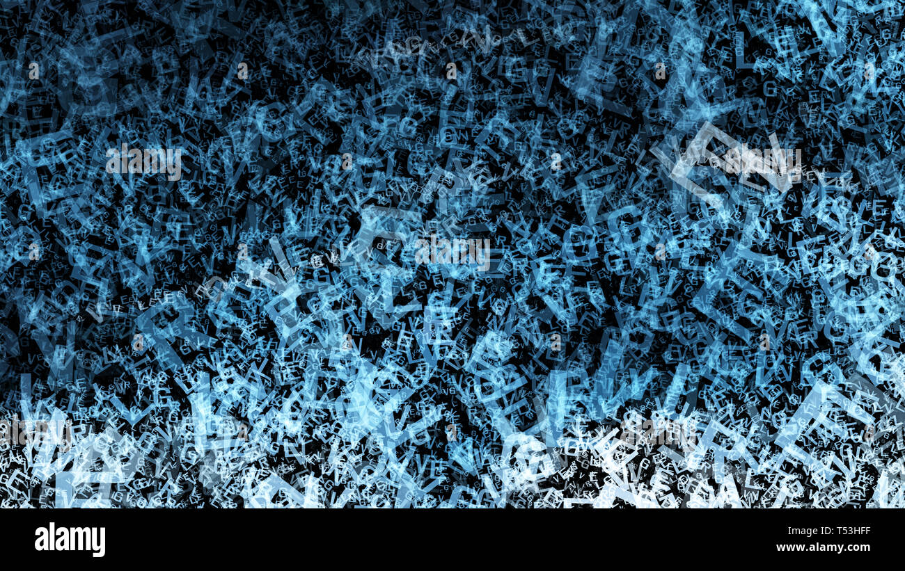 Black and Blue Alphabet Letters Texture Image Stock Photo - Alamy