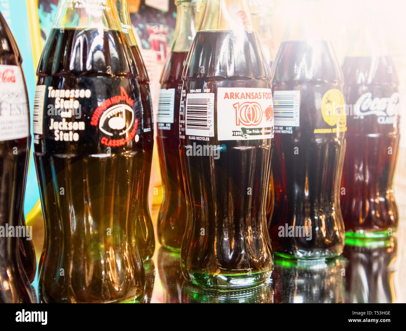 Coke a cola classic bottles hi-res stock photography and images - Alamy