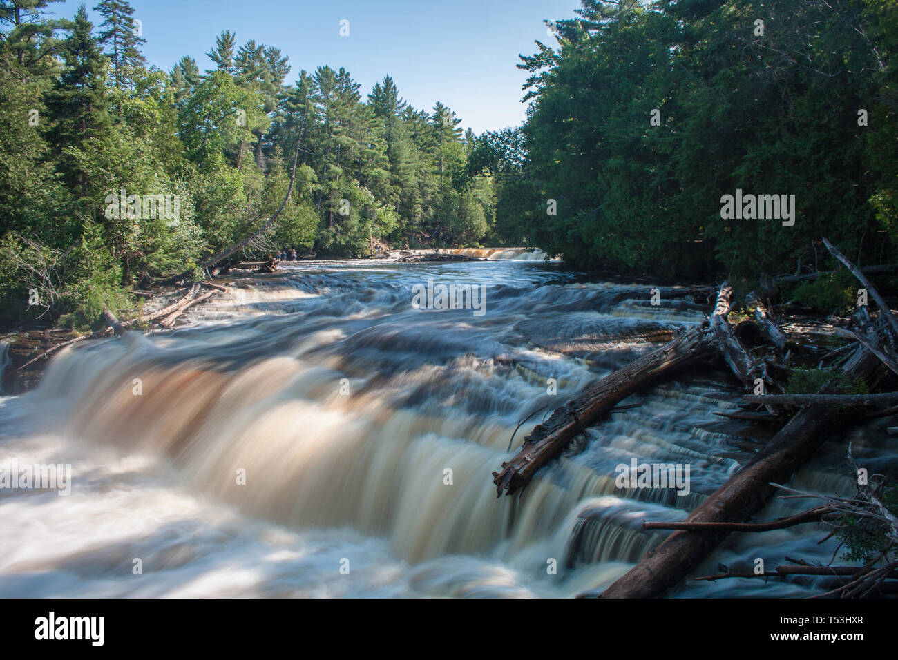 Lower Tahquamenon Falls, Michigan Stock Photo - Alamy