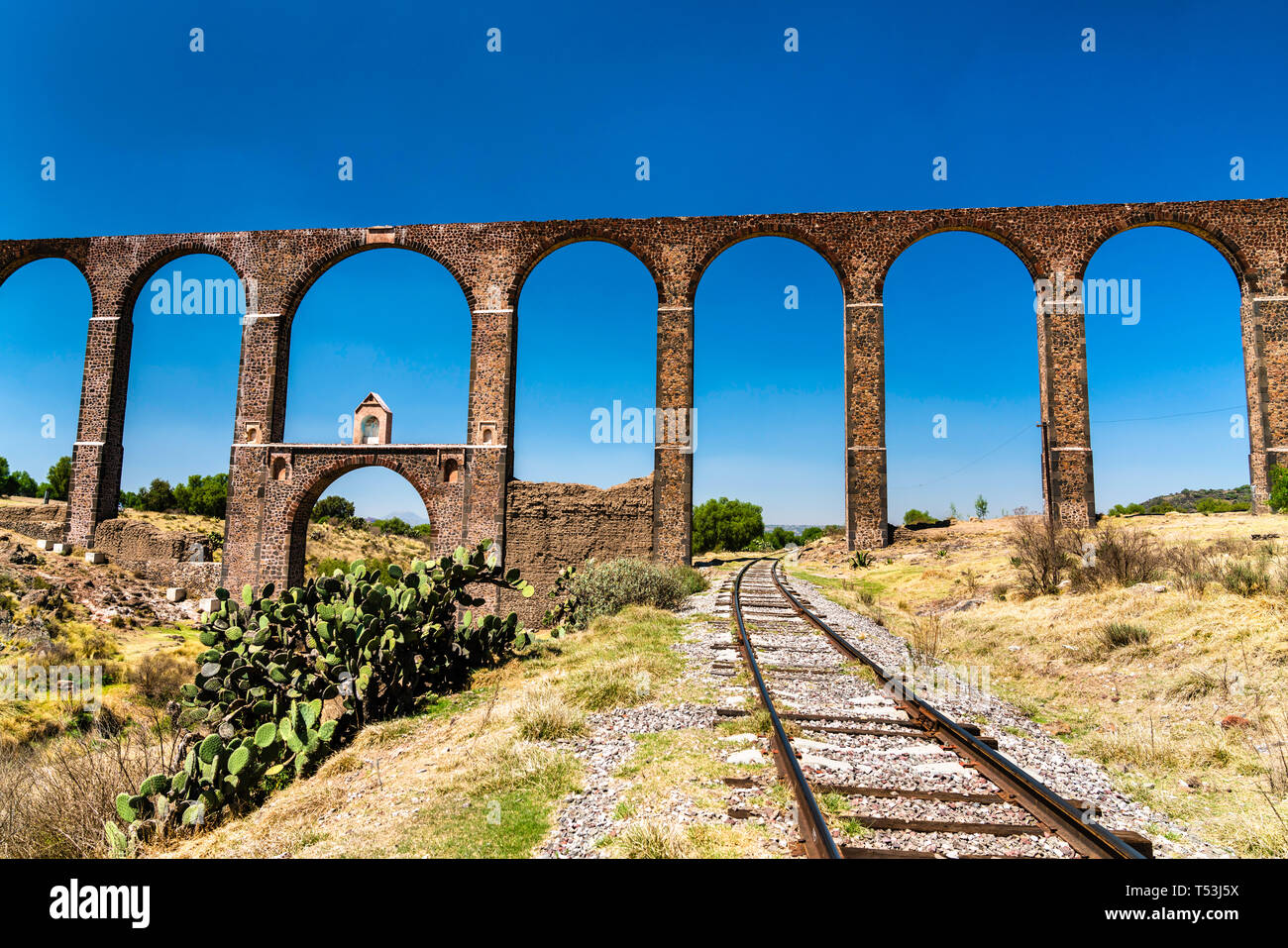 Aqueduct of Padre Tembleque in Mexico Stock Photo - Alamy