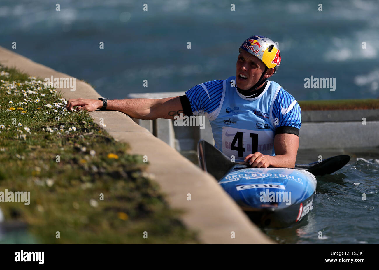Joe Clarke in action during the Men Kayak (K1) competition during the ...