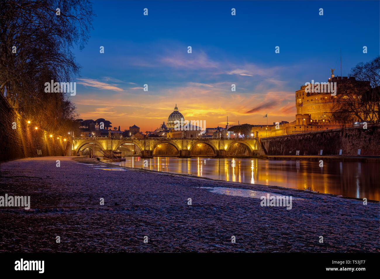 Roman museum in twilight hi-res stock photography and images - Alamy