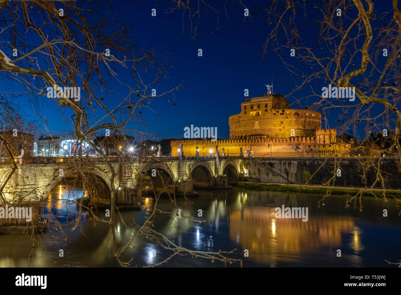 San Angelo bridge Rome Stock Photo - Alamy