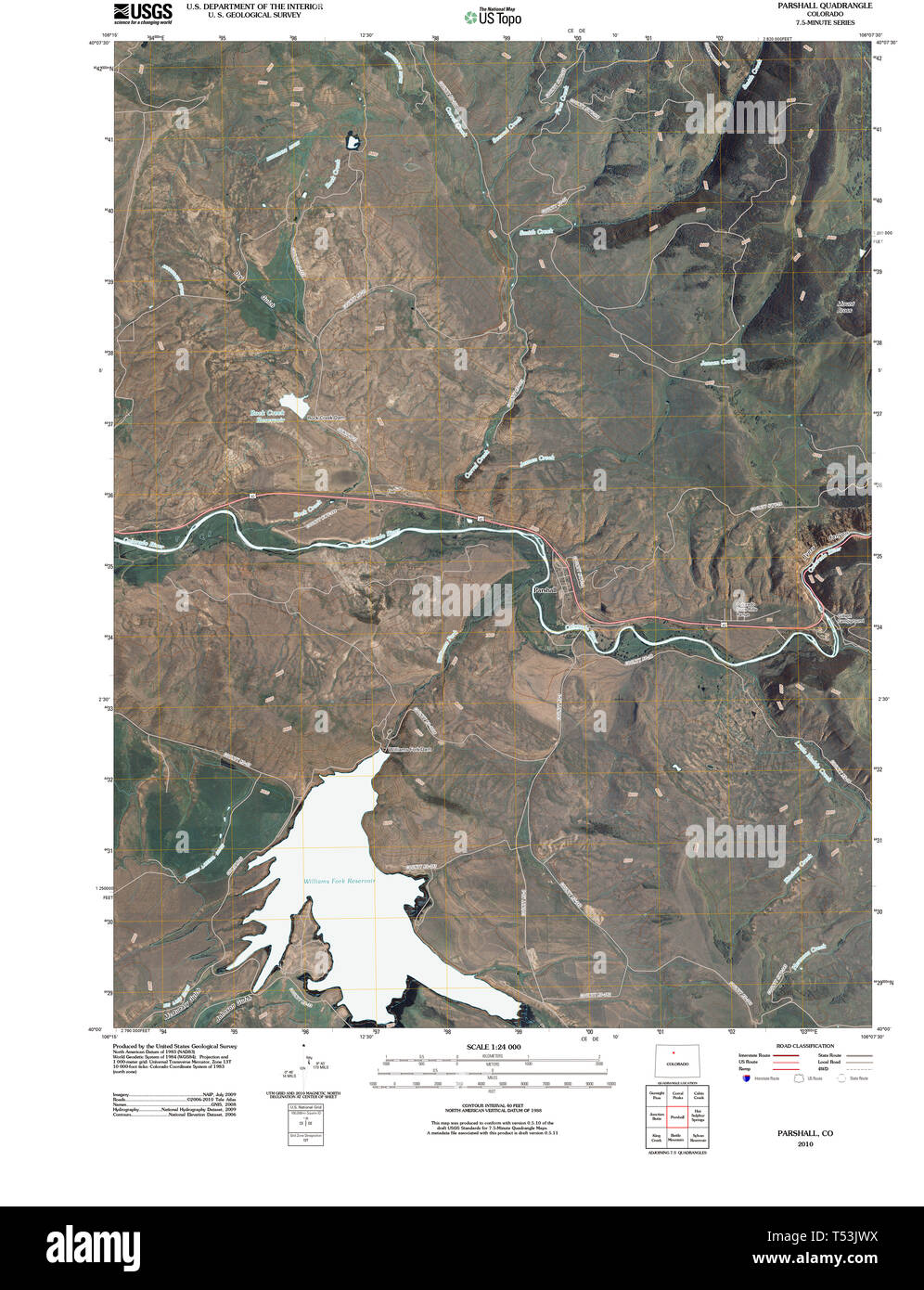 Map of parshall hi-res stock photography and images - Alamy