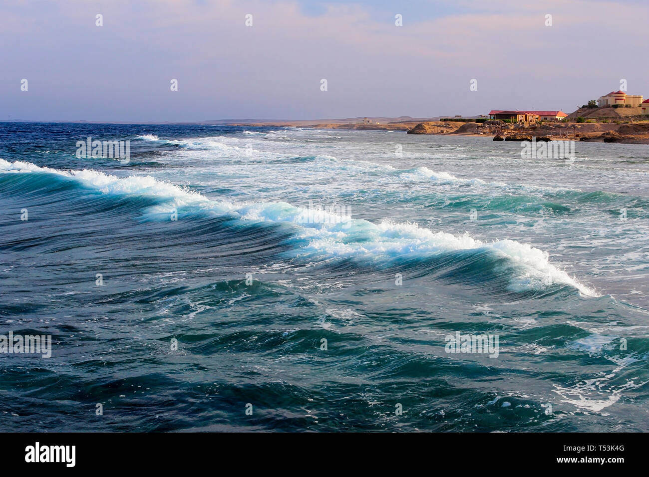 Powerful ocean wave approaching the shore Stock Photo - Alamy
