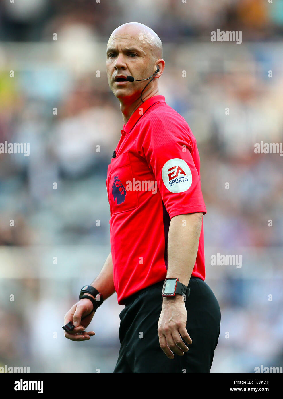 Referee Anthony Taylor during the Premier League match at St James ...