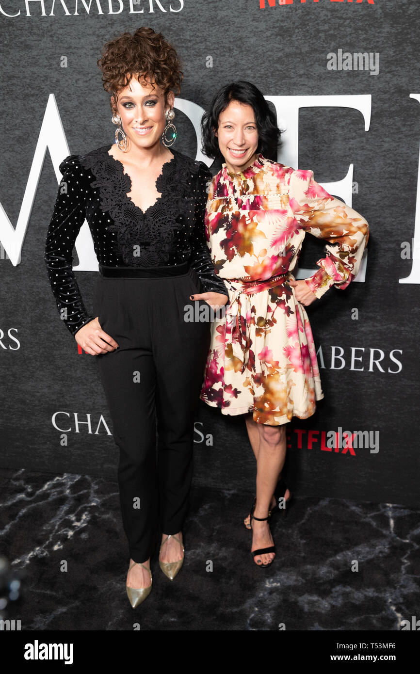 NEW YORK, NY - APRIL 15: Leah Rachel and Jennifer Yale attend Netflix's ...