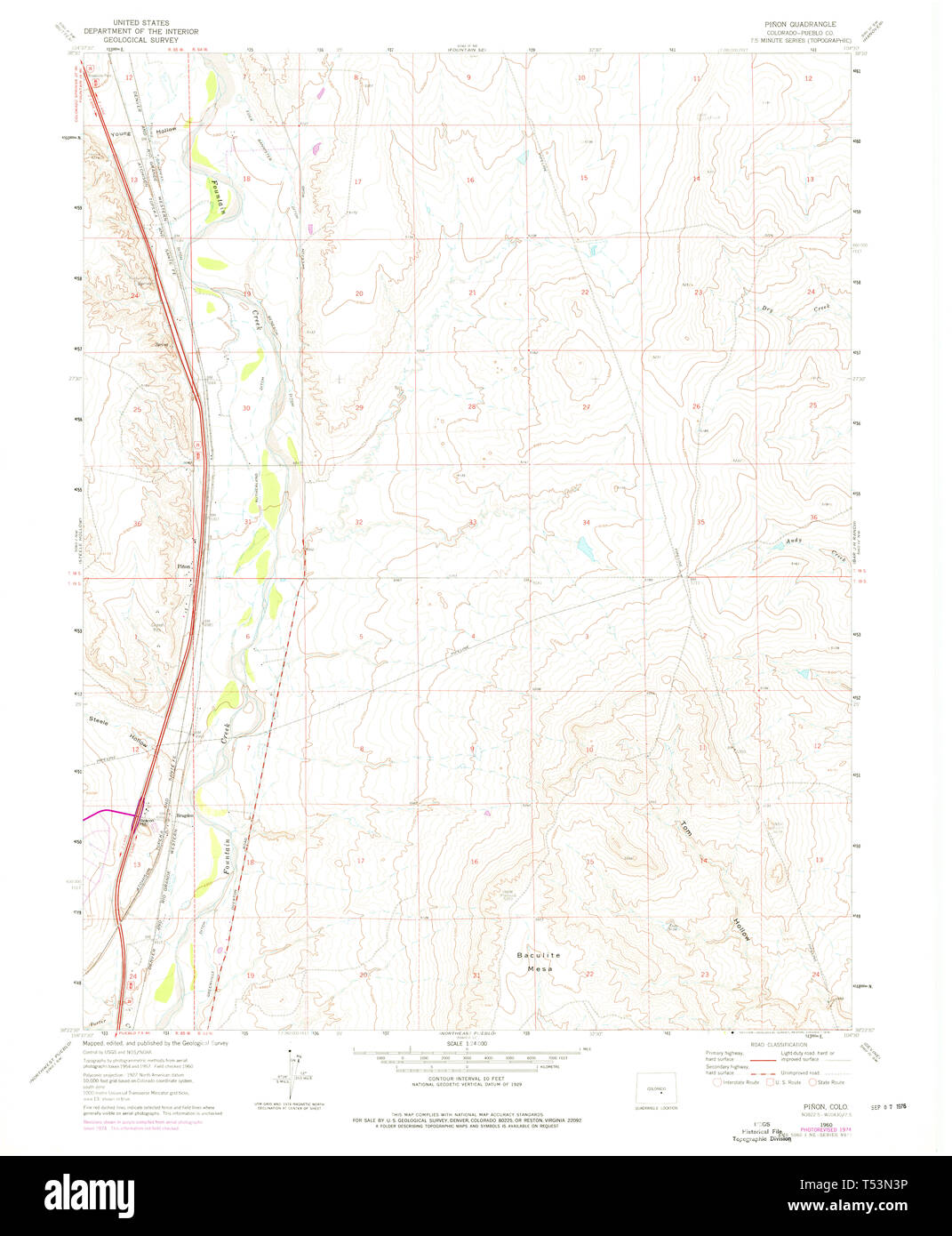 Map of pinon hi-res stock photography and images - Alamy