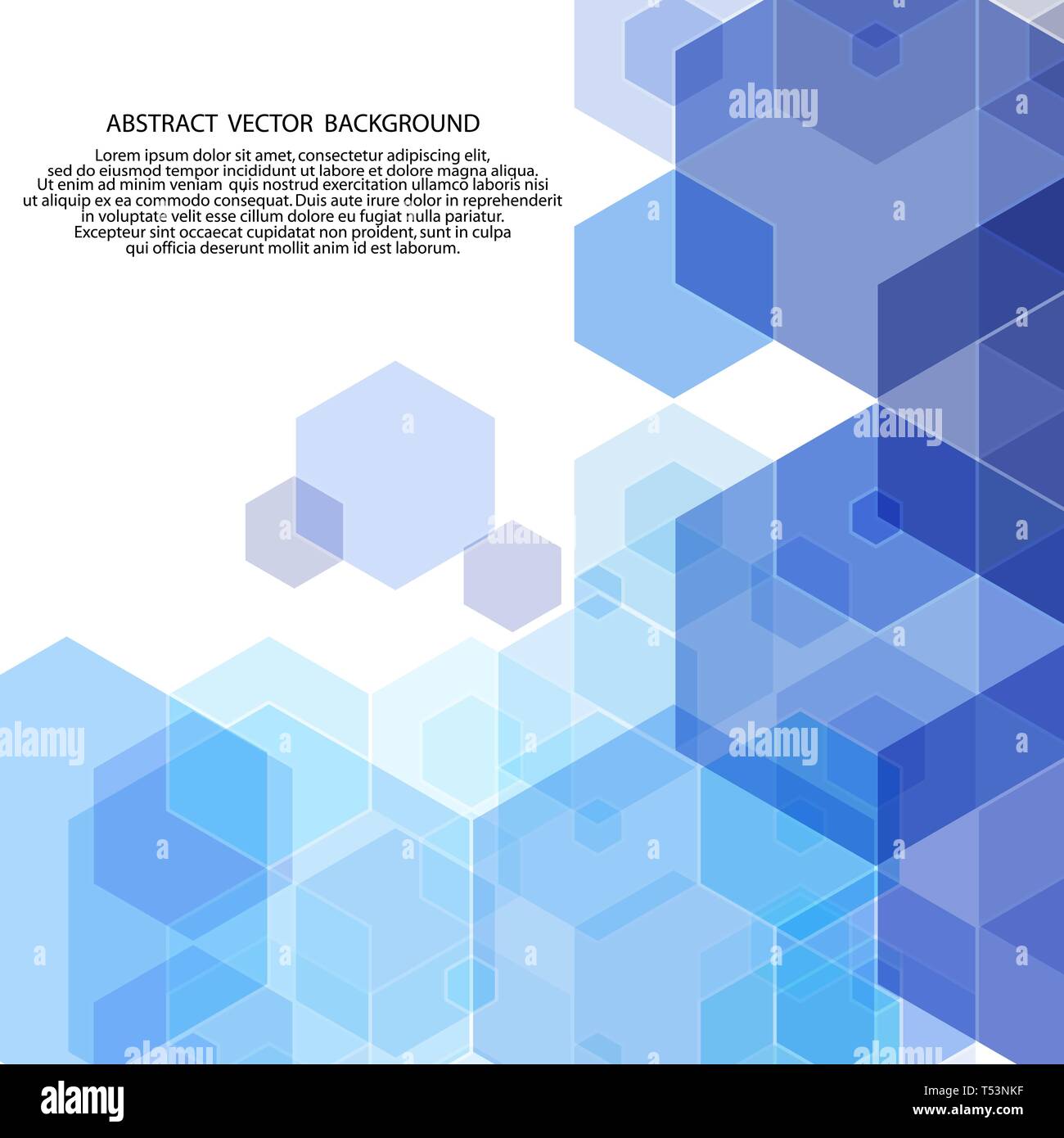 hexagon blue background. layout for advertising. presentation template ...