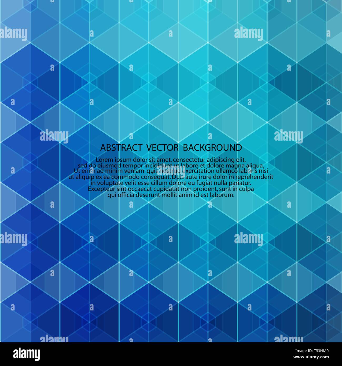 blue hexagons. layout for advertising. vector image. Abstract template ...