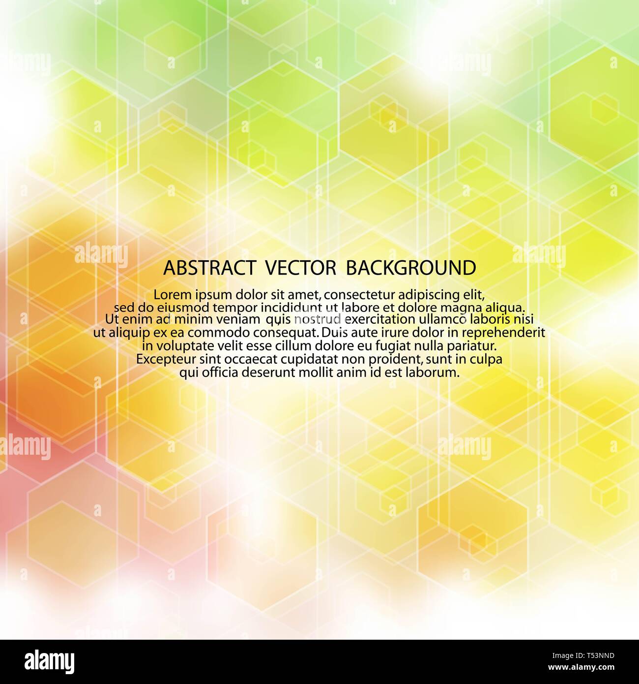 color hexagon layout for advertising. vector image. Abstract template ...