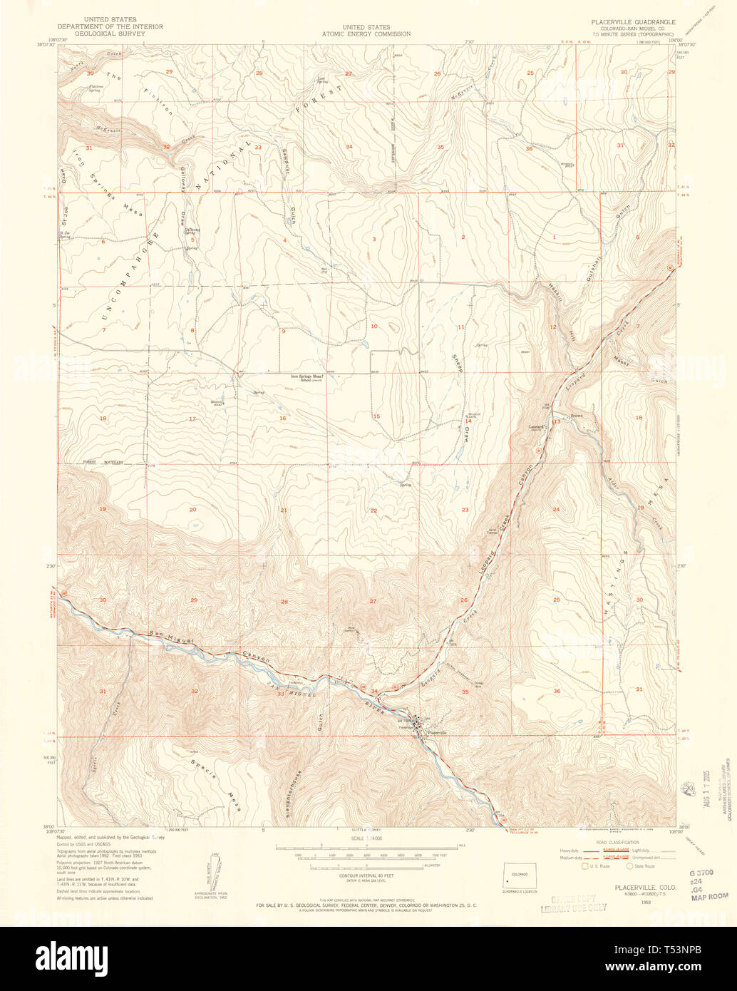 Map of placerville hi-res stock photography and images - Alamy