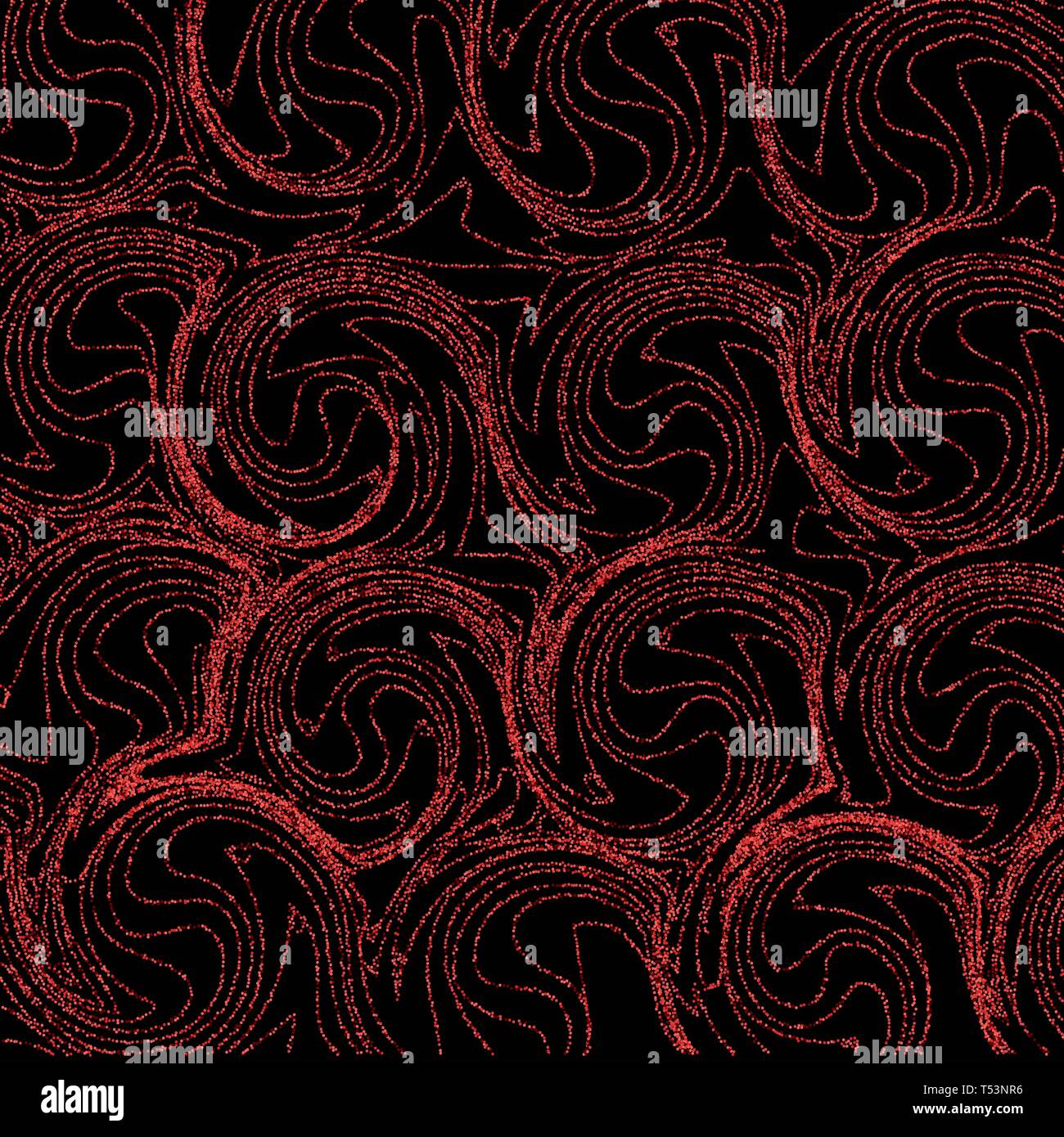 abstract red lines on a black background. shine. tinsel.eps 10 Stock ...