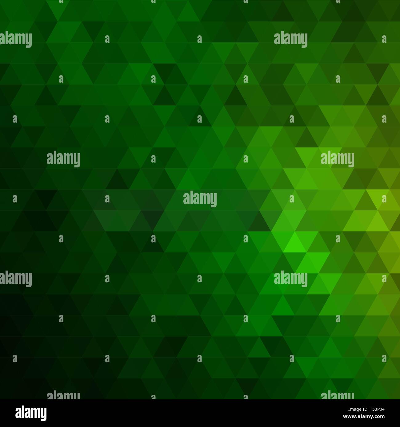 green triangular background. polygonal style. layout for advertising. vector illustration Stock ...