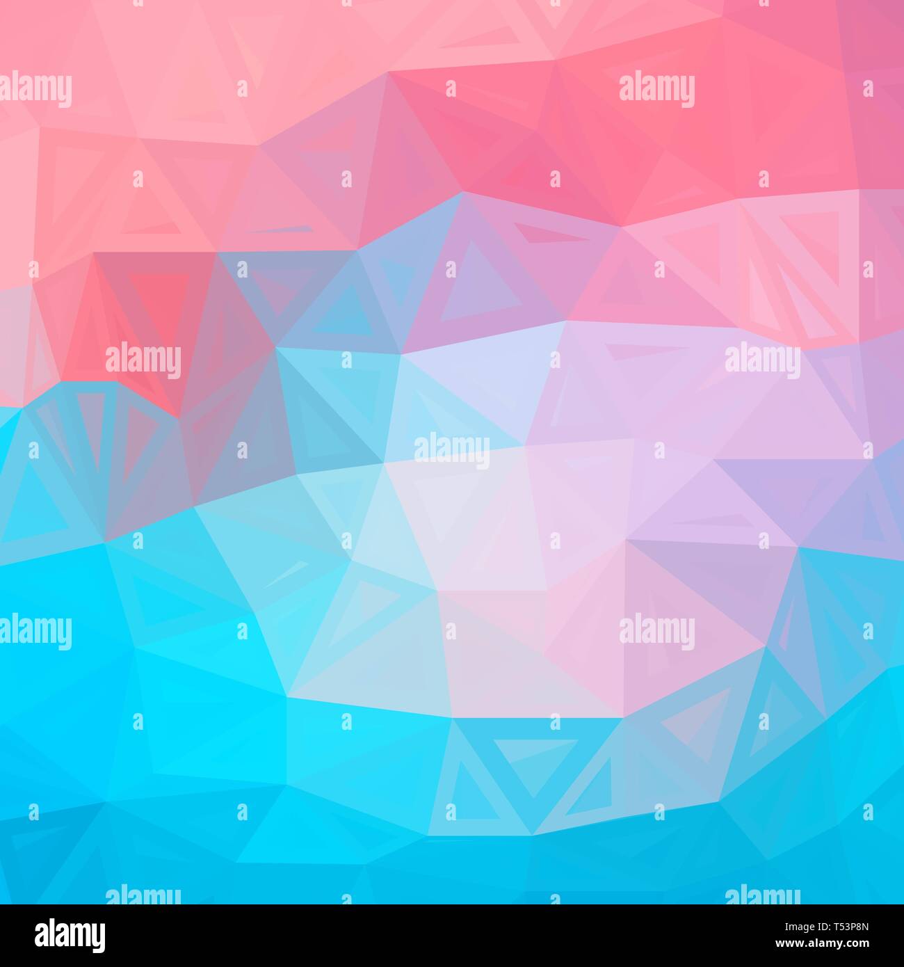 Triangular pink-blue background. abstract illustration. layout for the presentation. polygonal ...