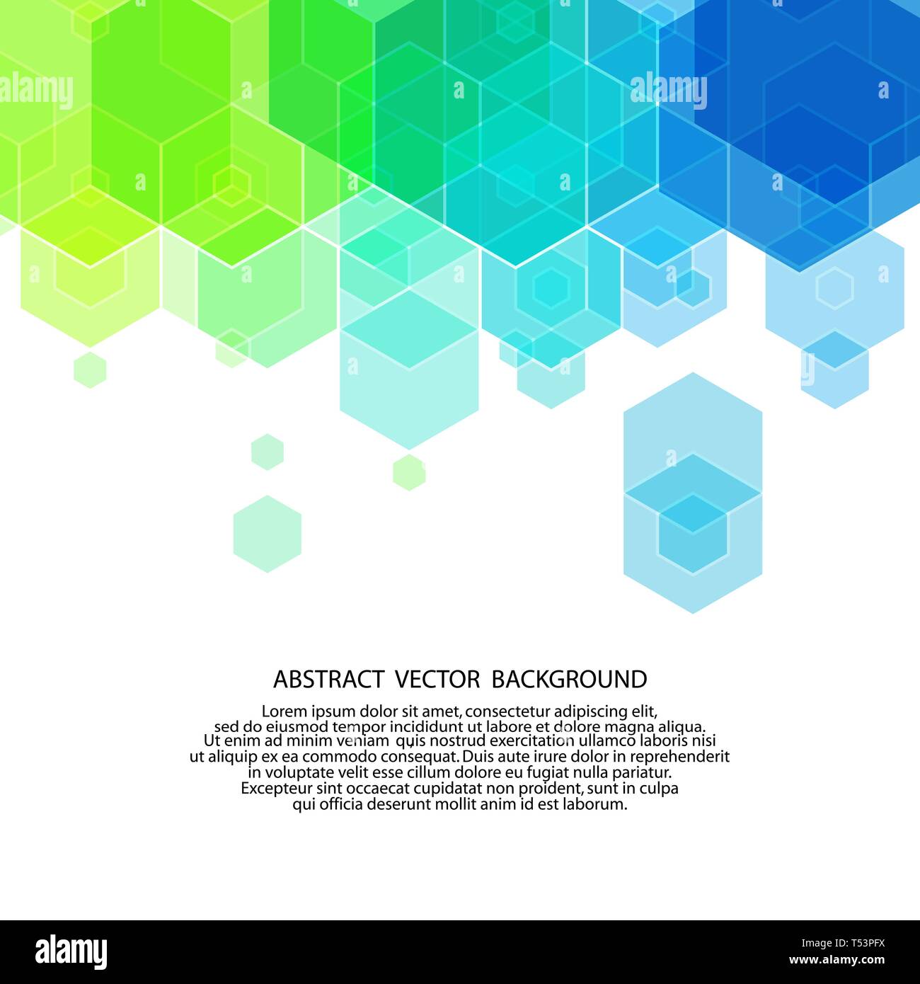Vector Abstract geometric background. Template brochure design. Blue ...
