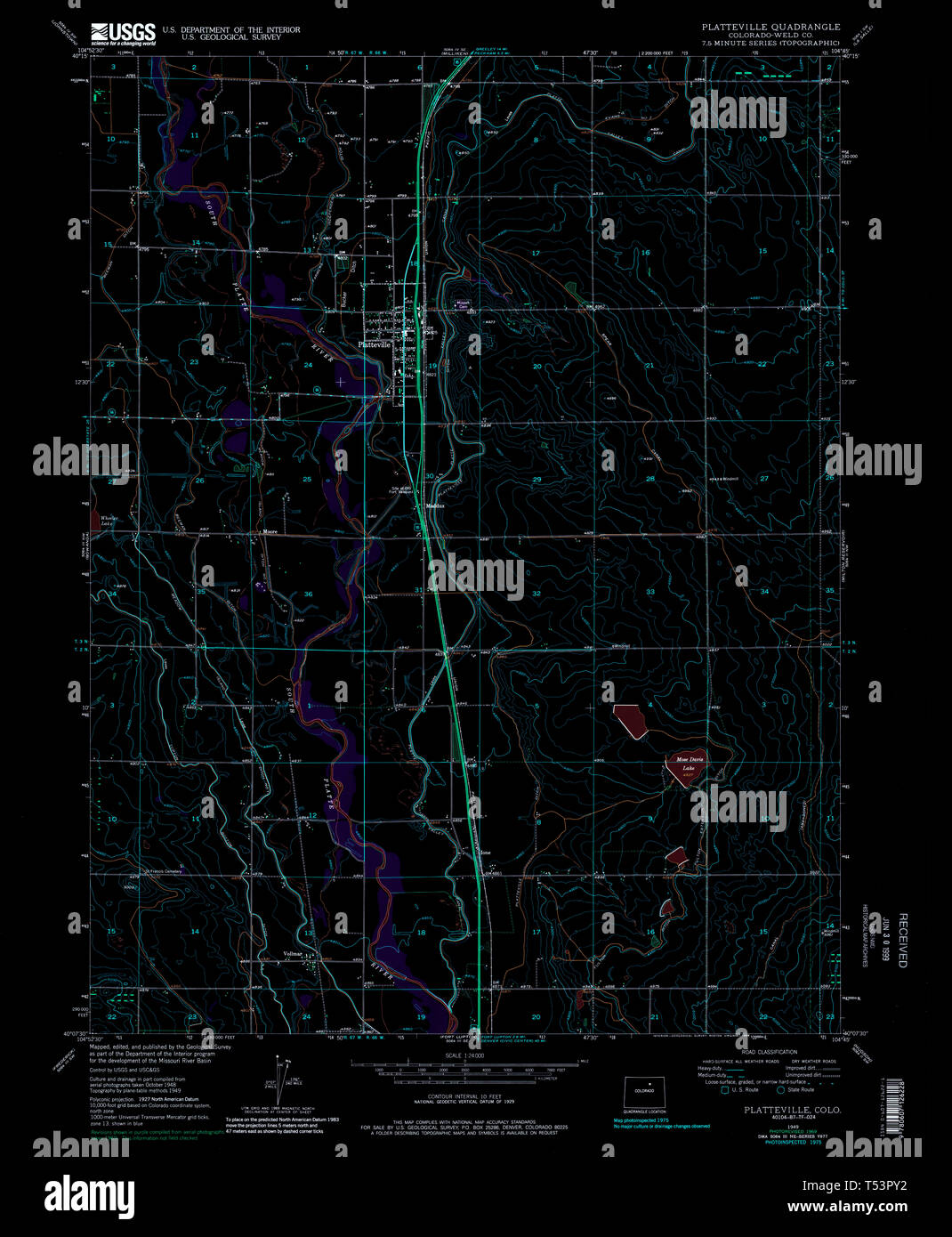 Map of platteville hi-res stock photography and images - Alamy