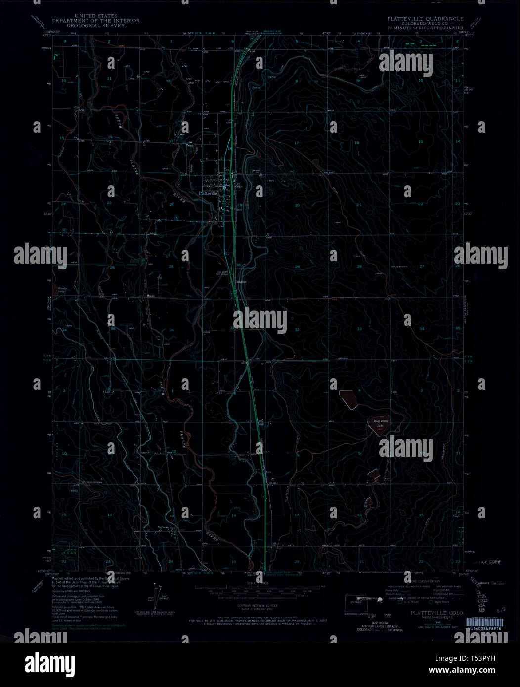 Map of platteville hi-res stock photography and images - Alamy