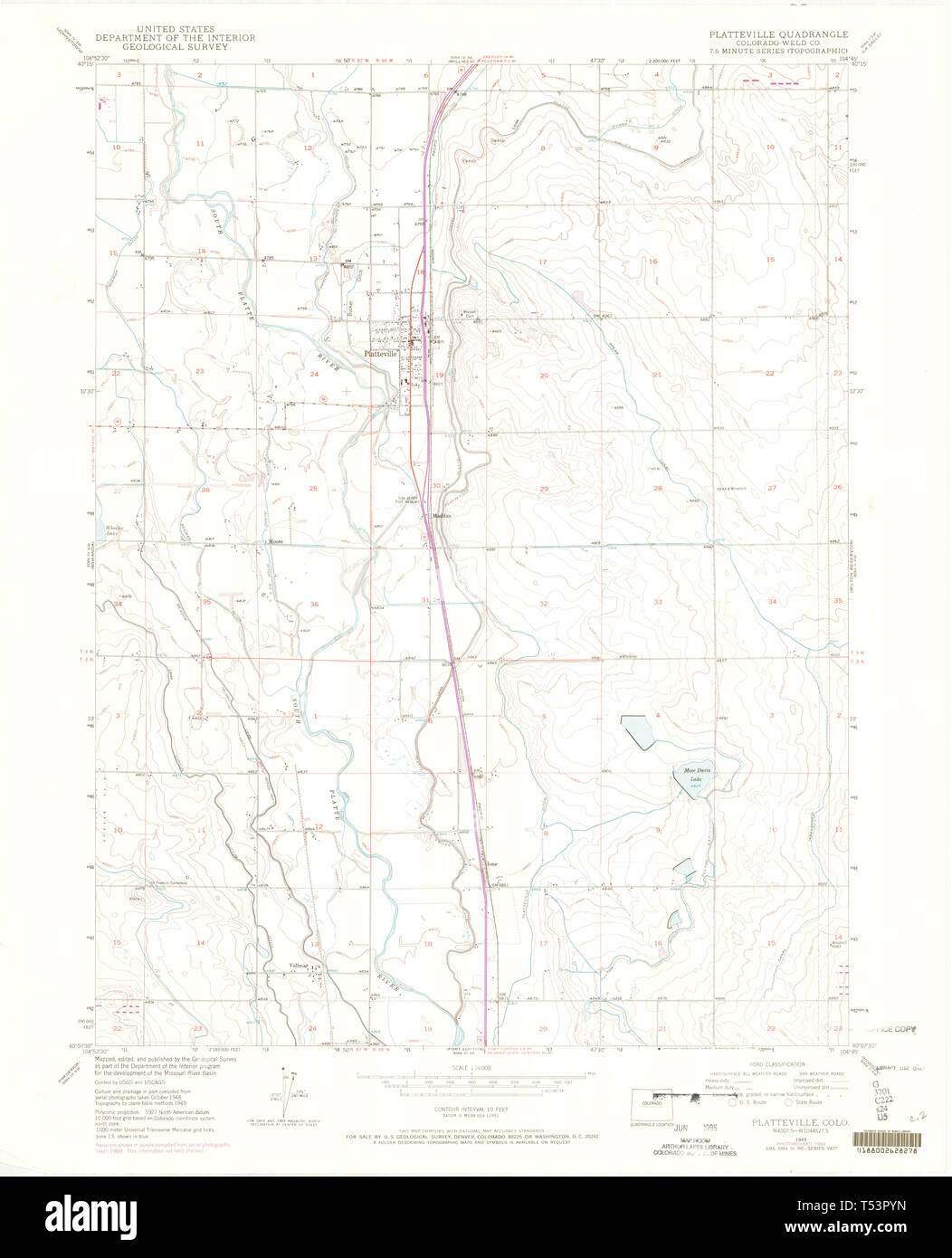 Map of platteville hi-res stock photography and images - Alamy