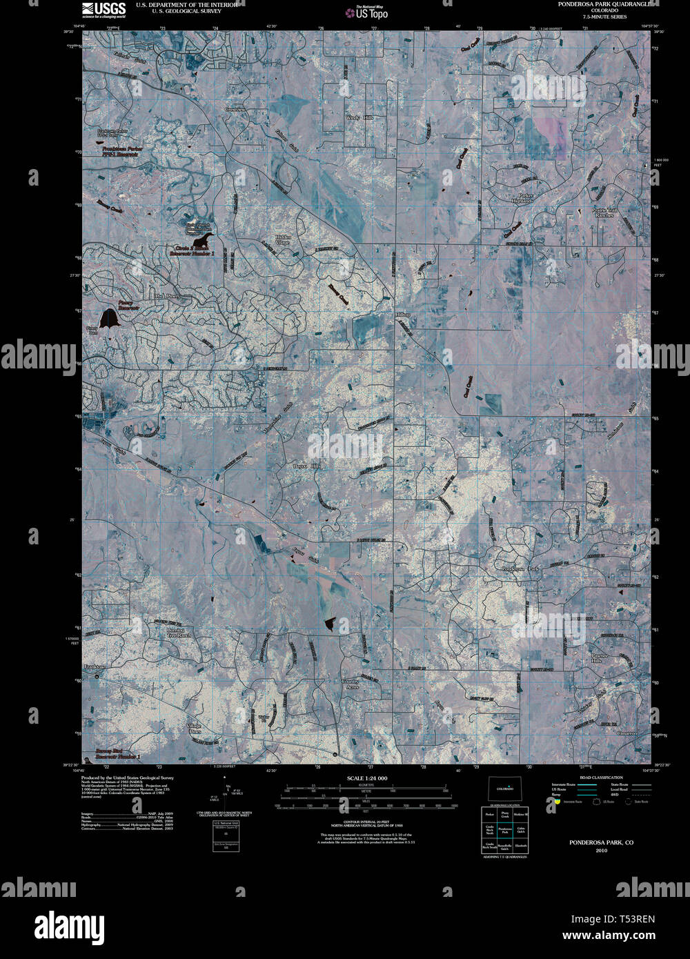 Map of the ponderosa hi-res stock photography and images - Alamy