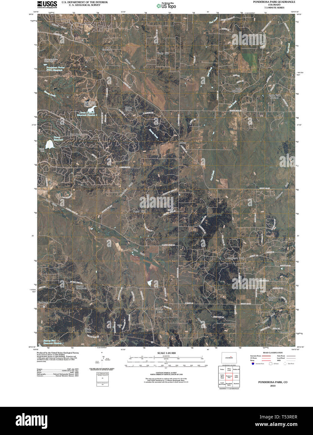 Map of the ponderosa hi-res stock photography and images - Alamy