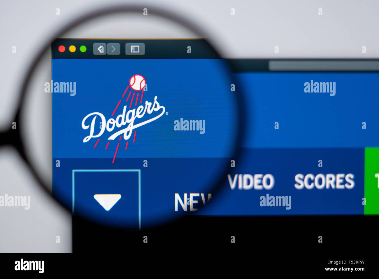 Los angeles dodgers logo hi-res stock photography and images - Alamy