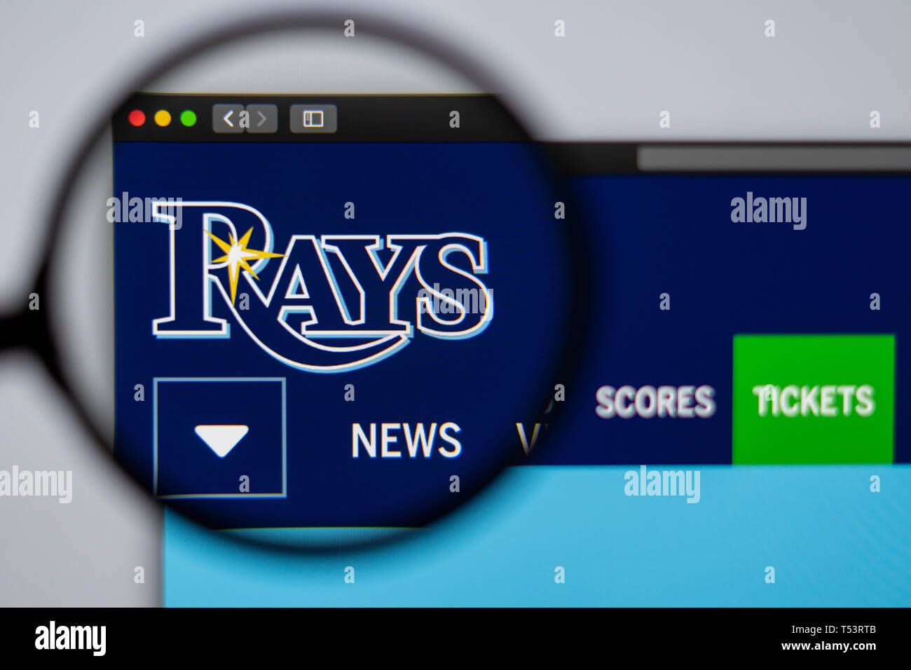 Tampa bay rays logo hi-res stock photography and images - Alamy