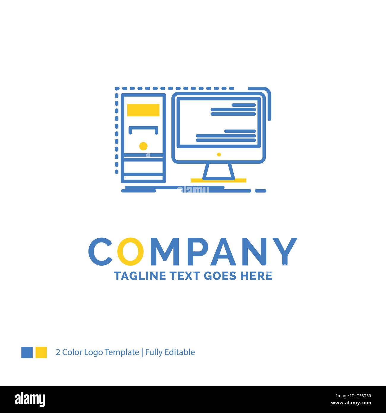 Desktop Logo Computer Workstation Icon High Resolution Stock ...