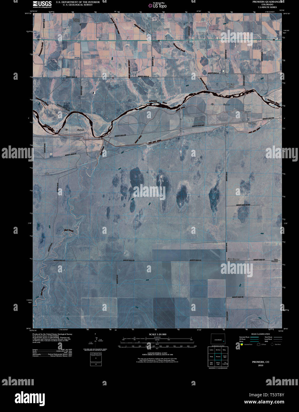 Prowers map hi-res stock photography and images - Alamy