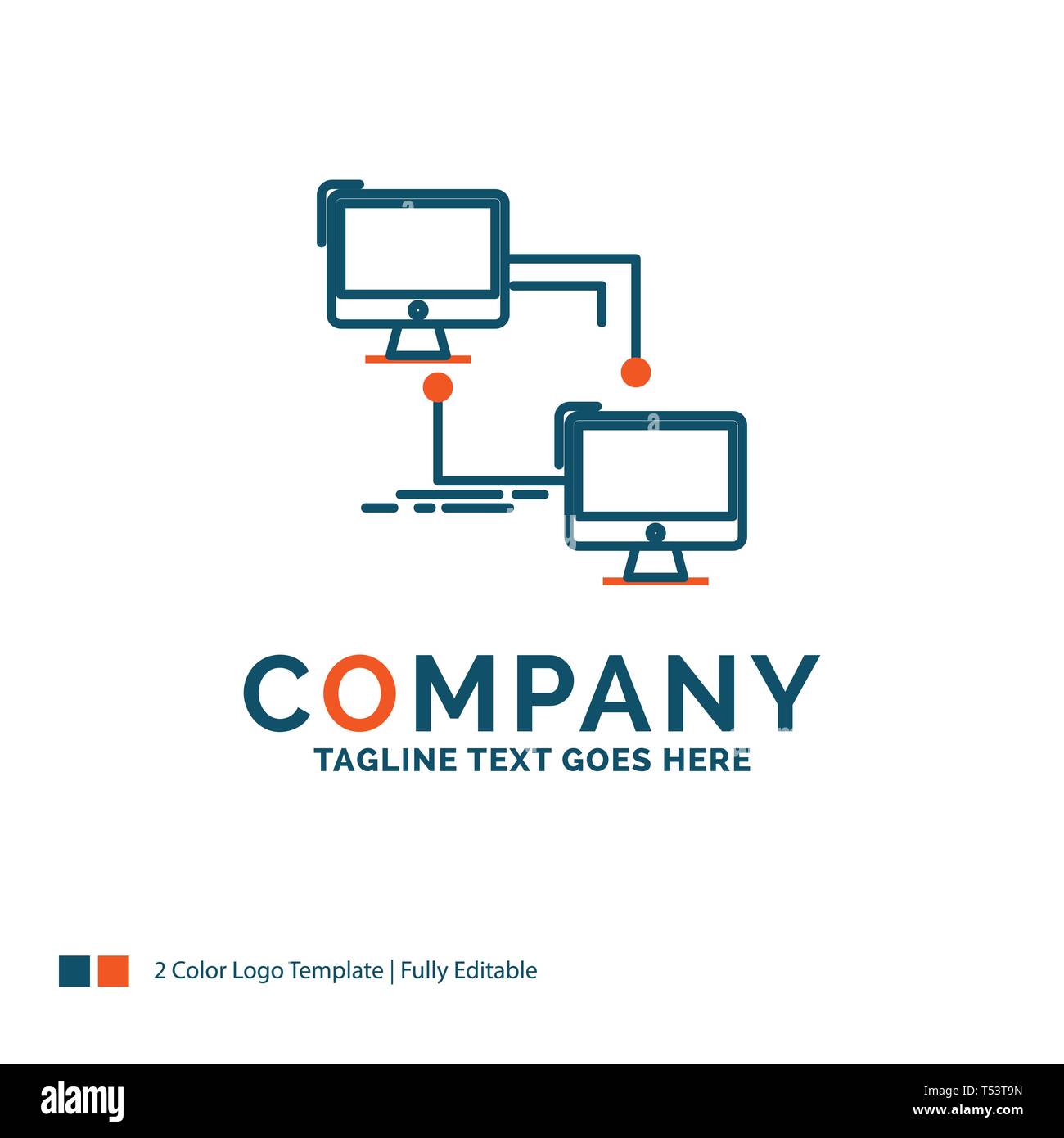 Lan technology logo Stock Vector Images - Alamy