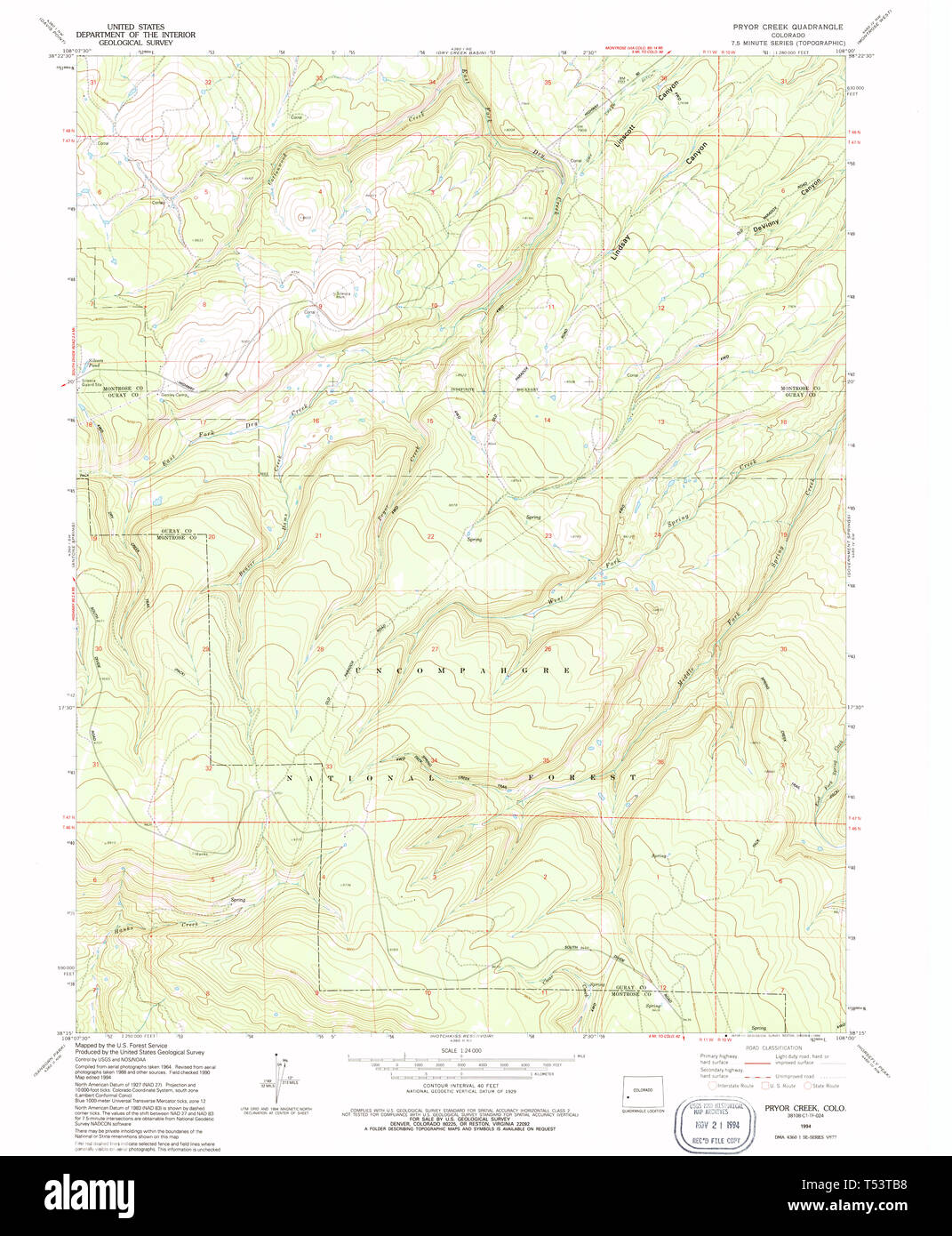 Map of pryor hi-res stock photography and images - Alamy