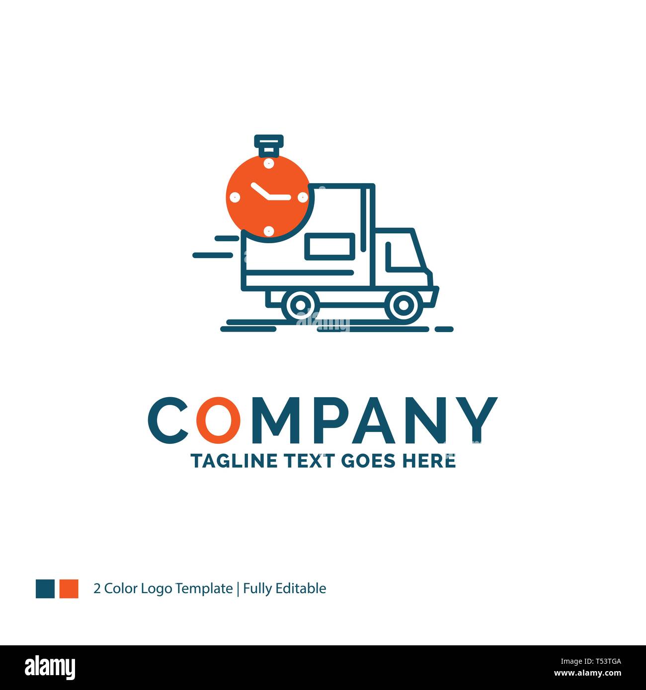 24 delivery truck icon blue hi-res stock photography and images - Alamy